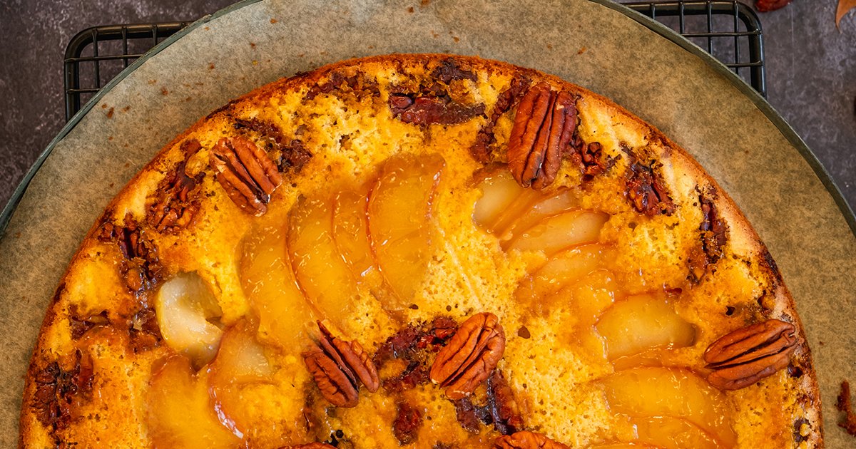 Upp och ner-kaka med apelsin | Recept | Kikkoman